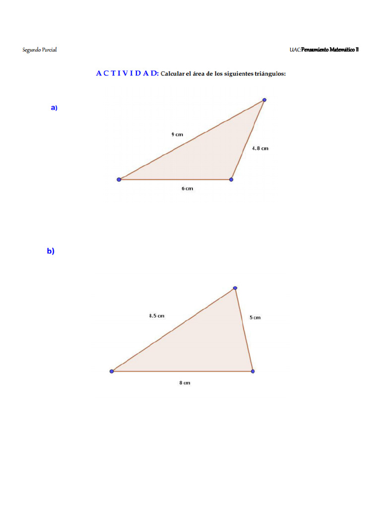 Area de Triangulo | PDF