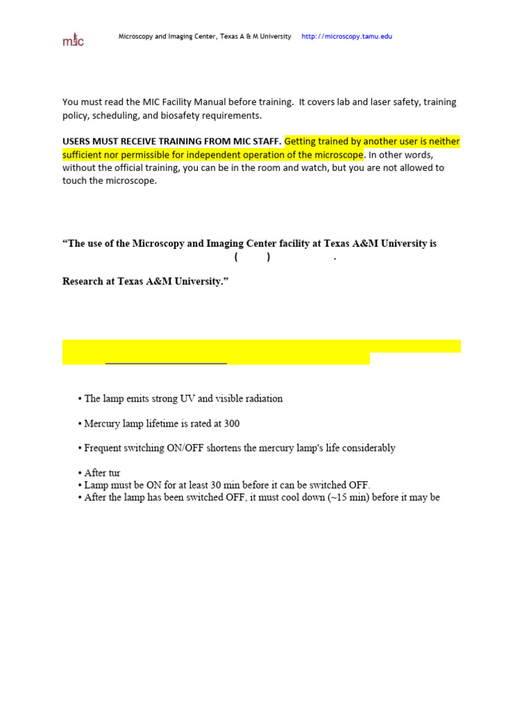 Olympus Confocal User Guide | PDF | Microscopy | Confocal Microscopy