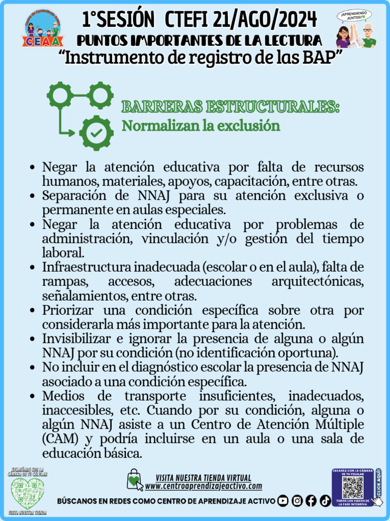 Infografia Instrumento de Registro de Las BAP Barreras Estructurales ...