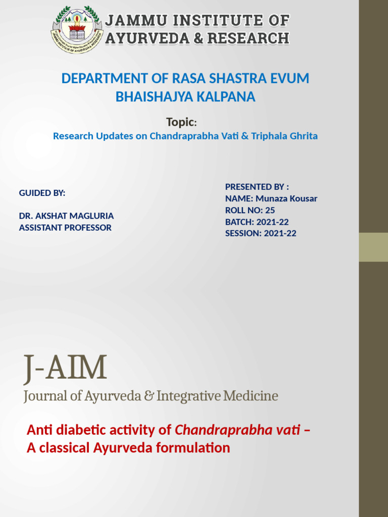 Research Updates | PDF | Ayurveda | Prediabetes