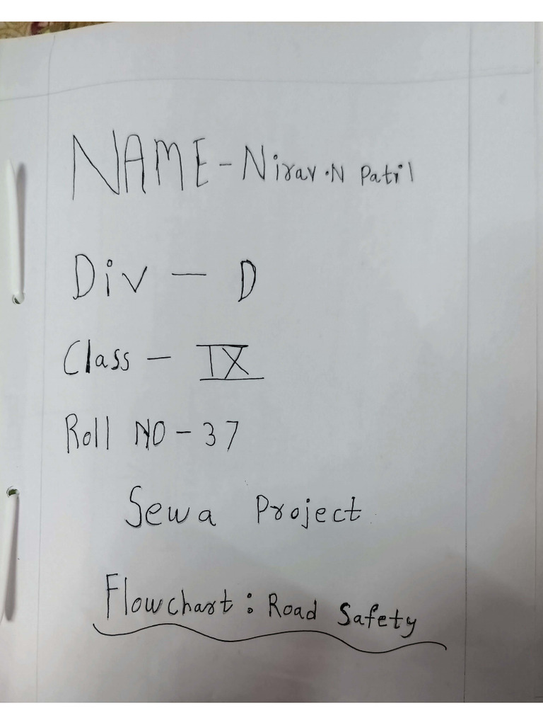 Sewa Project - Nirav Patil (9thD) Roll No-37 | PDF