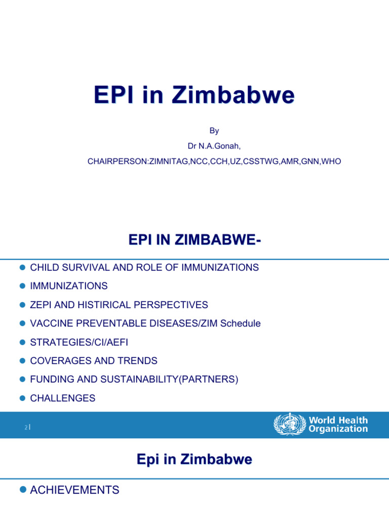 EPI_in_Zimbabwe_2 | PDF | Health Sciences | Diseases And Disorders