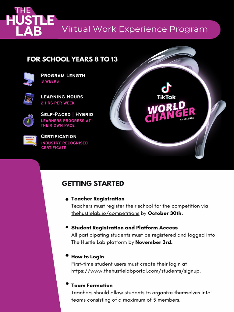 Tiktok & Hustle Lab Competition Outline | PDF | Computing