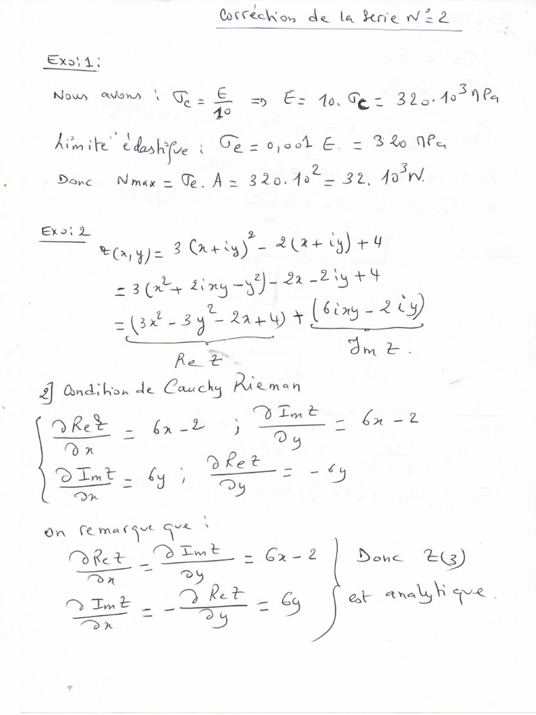 Corrig - S - Rie 2 | PDF