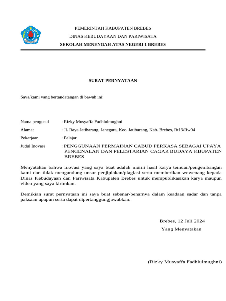 Inovasi Pelajar Brebes: Cabud Perkasa | PDF | Kajian Bahasa Asing ...