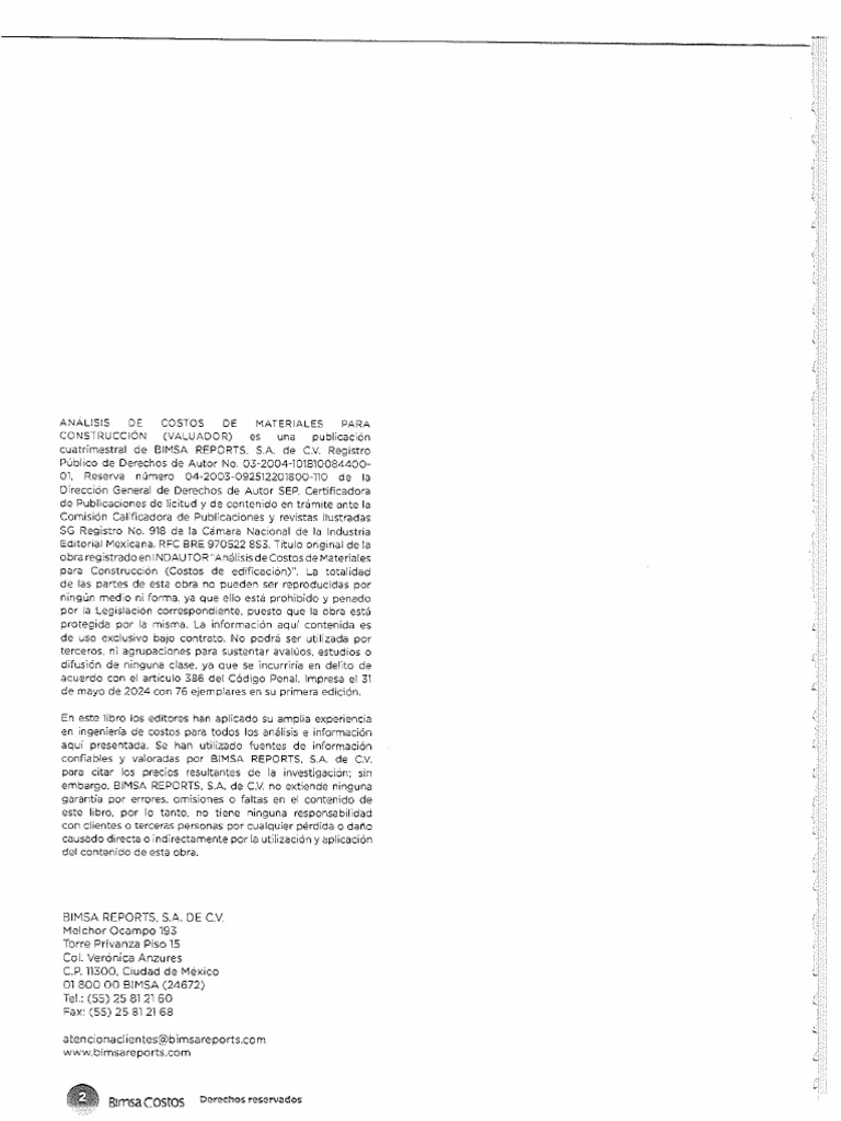 2da. ACTUALIZACIN 2024 BIMSA | PDF