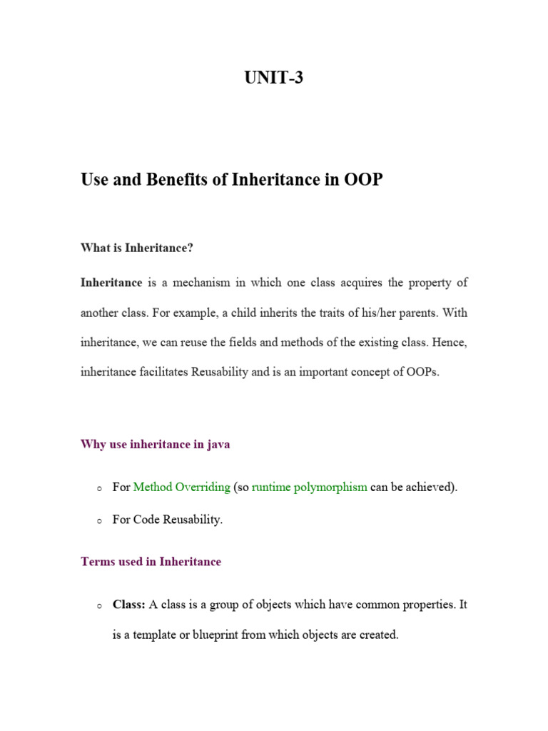 CS270 Java 3 4 | PDF | Inheritance (Object Oriented Programming) | Class (Computer Programming)