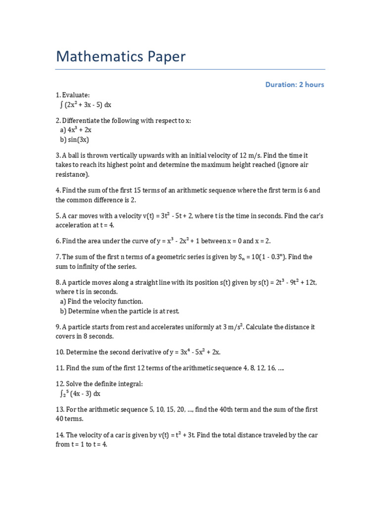 Grade_10_IGCSE_Maths_Paper | PDF