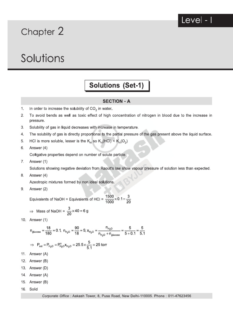 Chem Solution Module | PDF