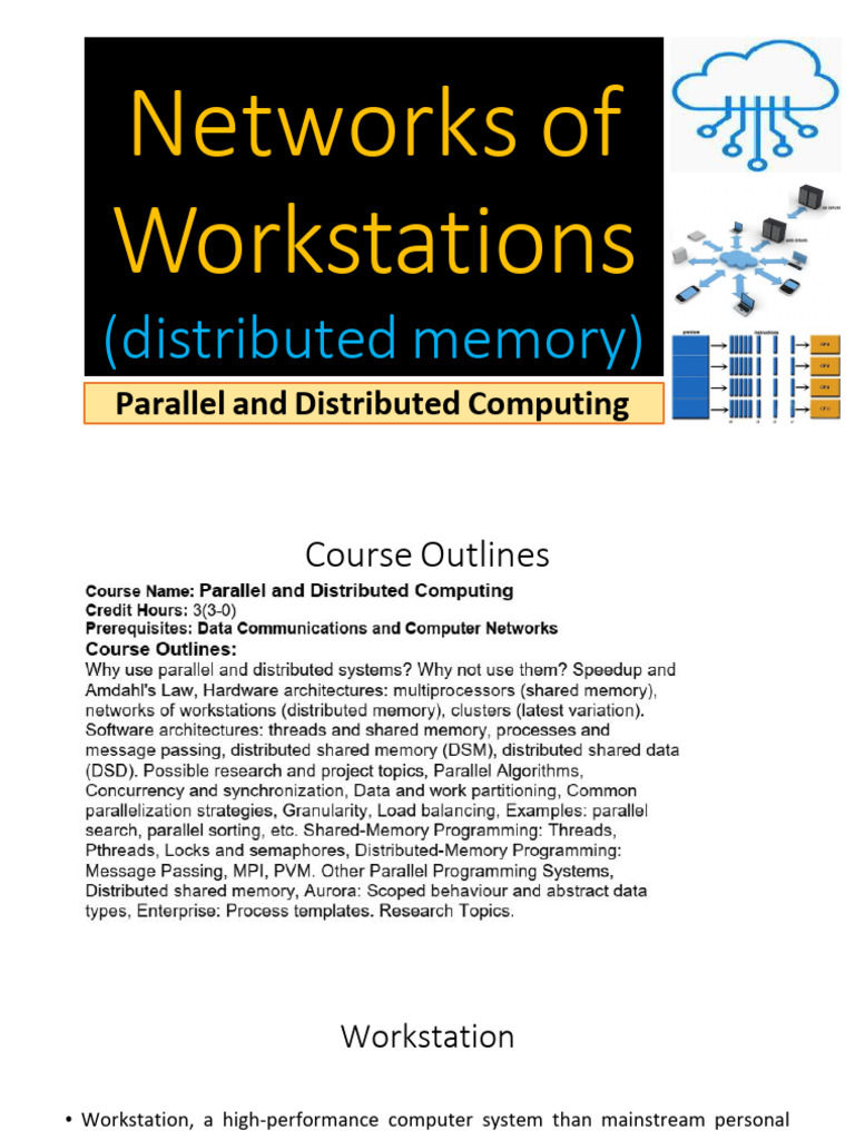PDC 5 - Networks of Workstations (Distributed Memory) | PDF ...