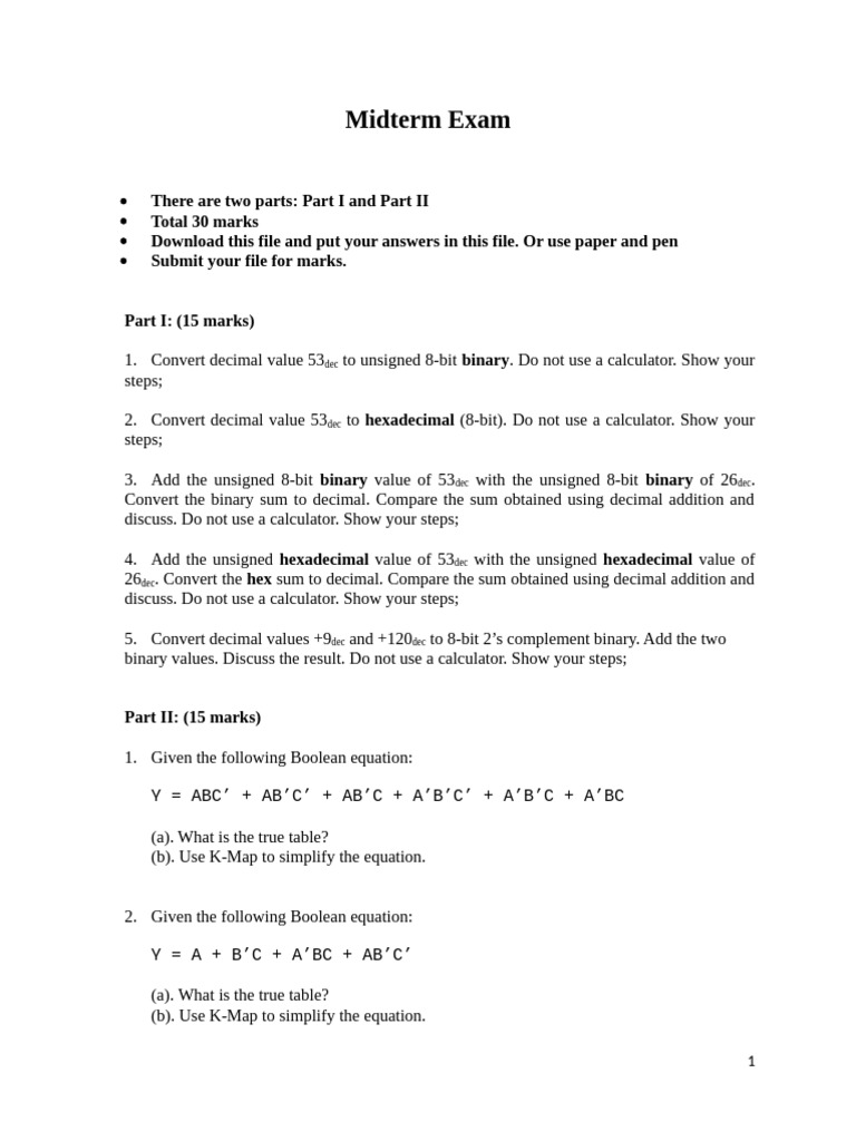 Midterm Exam 202430 Pdf