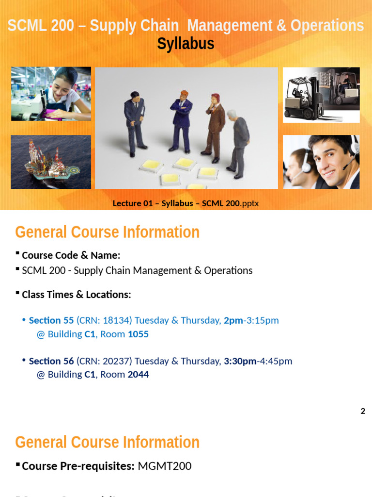 Supply Chain Management Course Overview | PDF | Academic Integrity ...