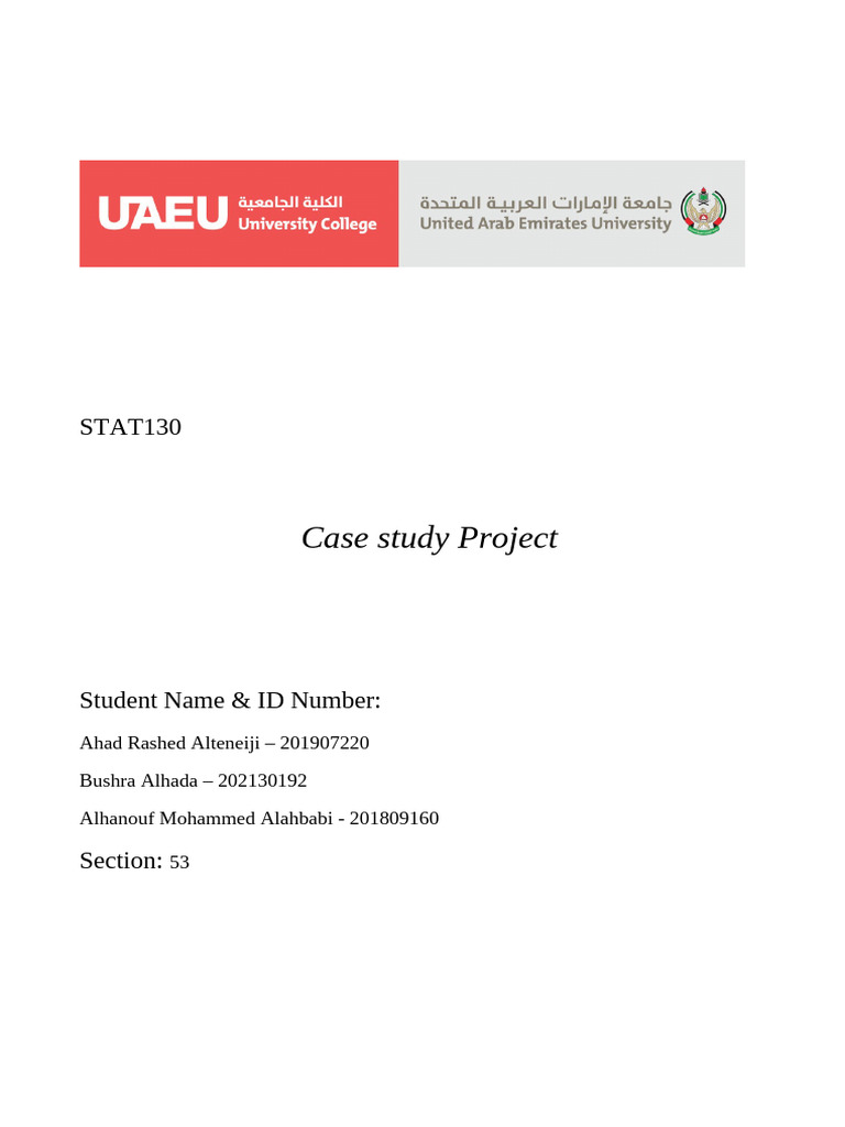 project stat | PDF | P Value | Statistics