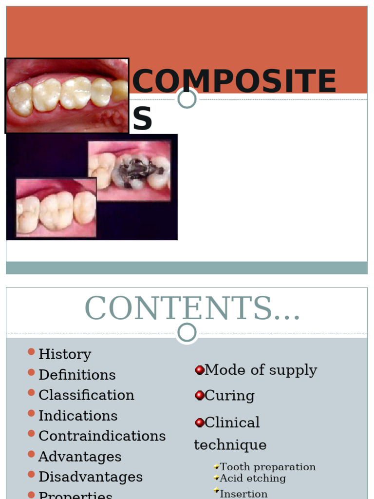 Composite Cavity Prep | PDF | Dental Composite | Tooth Enamel