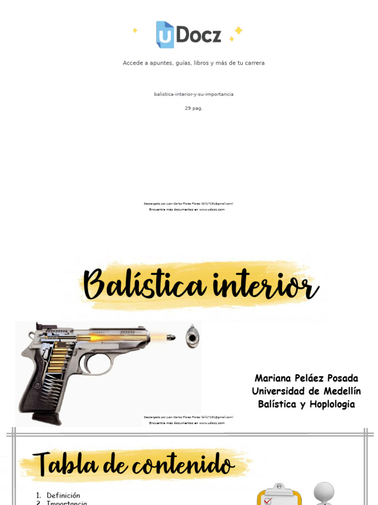 Balistica Interior y Su Importancia 89309 Downloable 2789732 | PDF ...