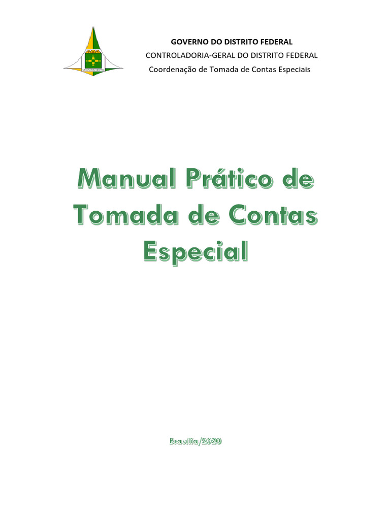 Manual de Tomada de Contas Especial DF | PDF | Relação de causalidade ...