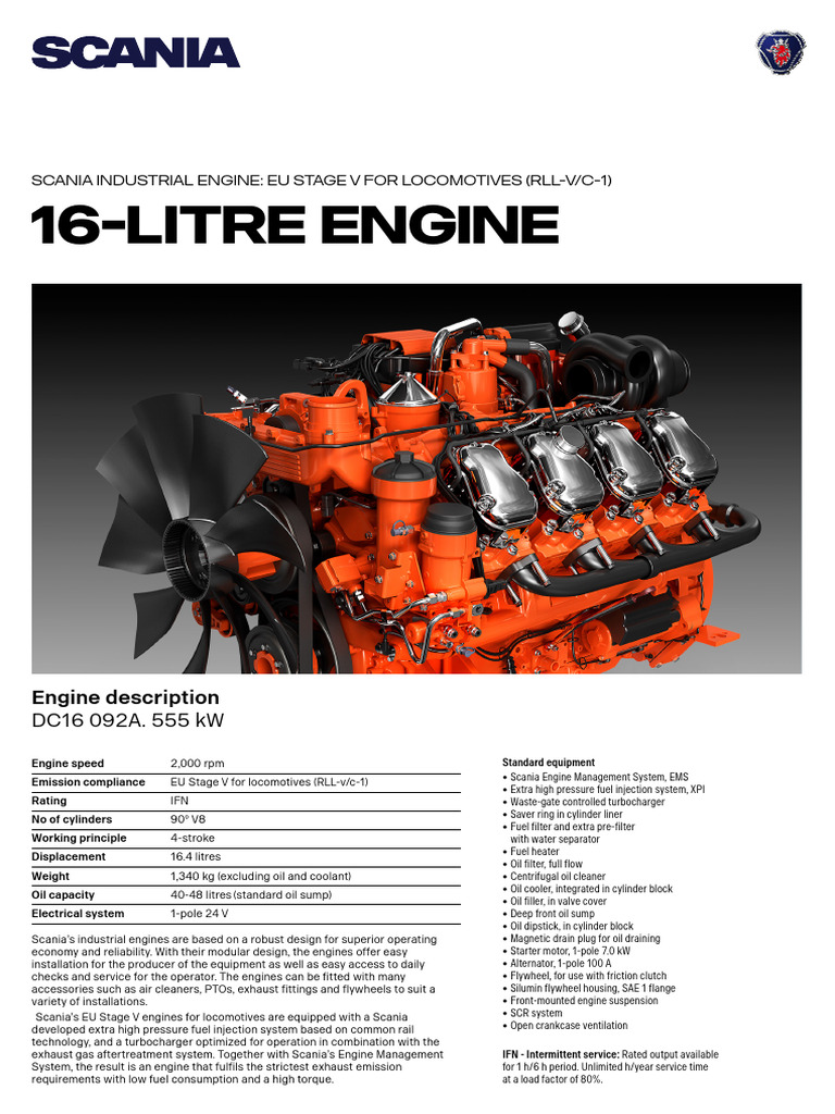 DC16-092A_555kW_ATS Scania | PDF | Engines | Exhaust Gas