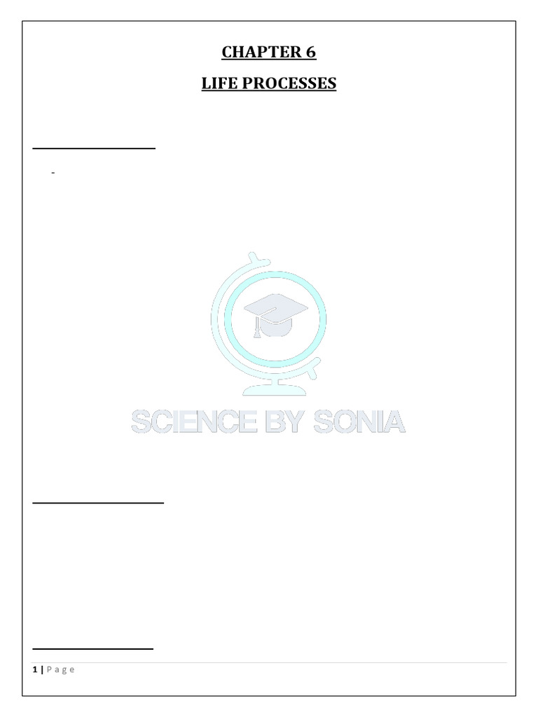 Life Processes: Key Questions & Answers | PDF | Science & Mathematics