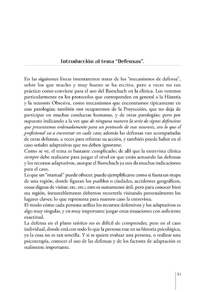Mecanismos de defensa del yo | PDF | Política | Ciencias sociales