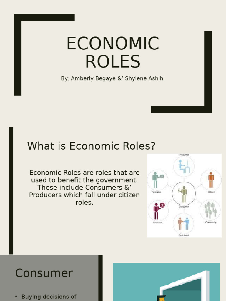 Economic Roles | PDF | Business
