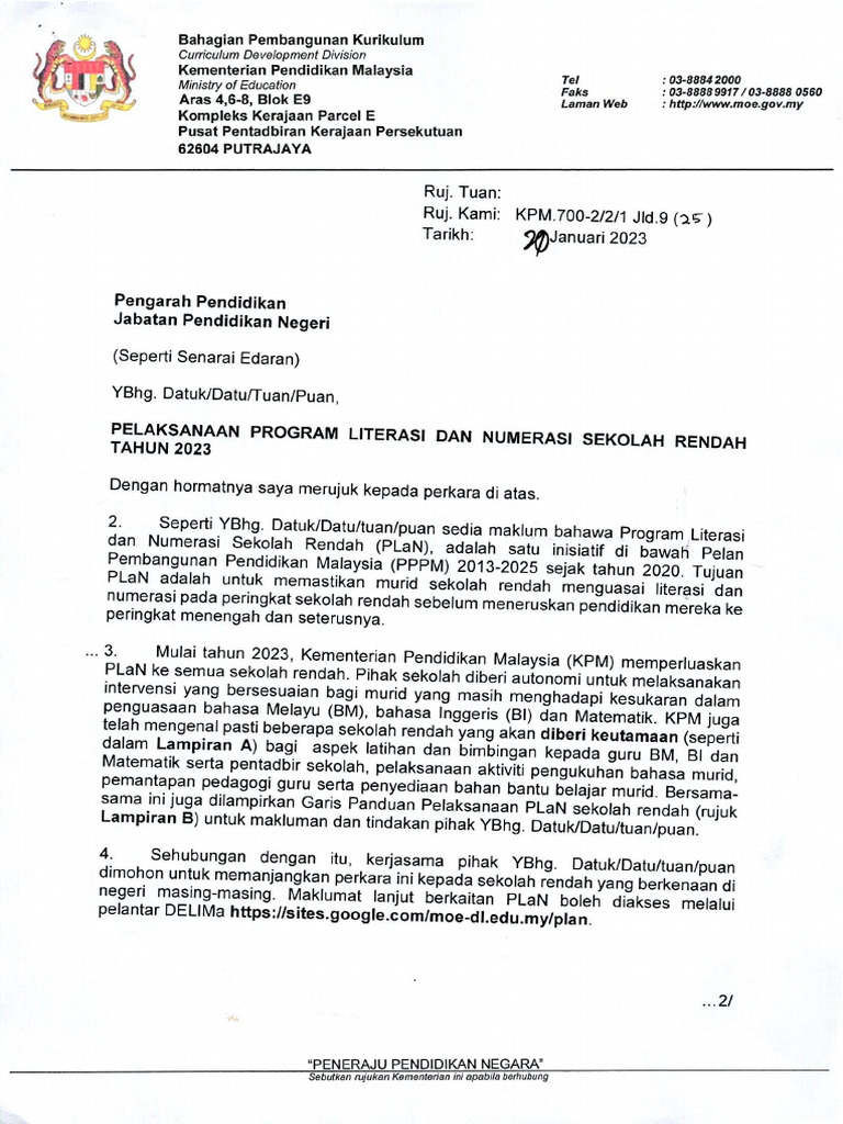 Surat Makluman, Garis Panduan Dan Senarai Penuh Sekolah | PDF Surat Makluman, Garis Panduan Dan Senarai Penuh Sekolah | PDF