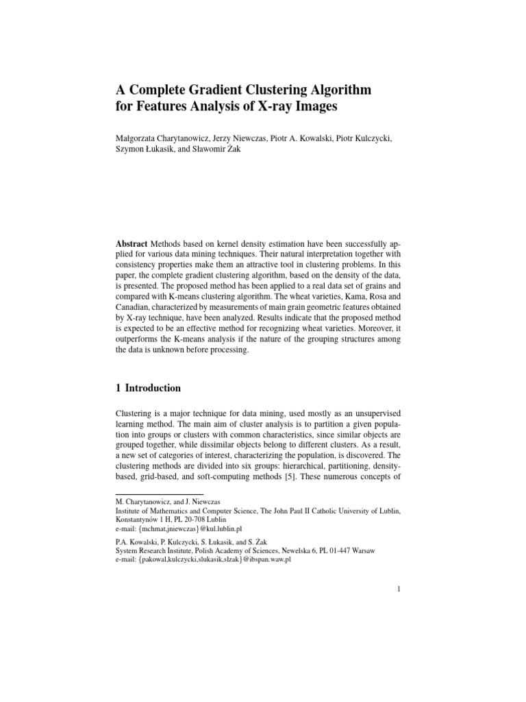 Charytanowicz - Et - Al A Complete Gradient Clustering Algorithm For ...