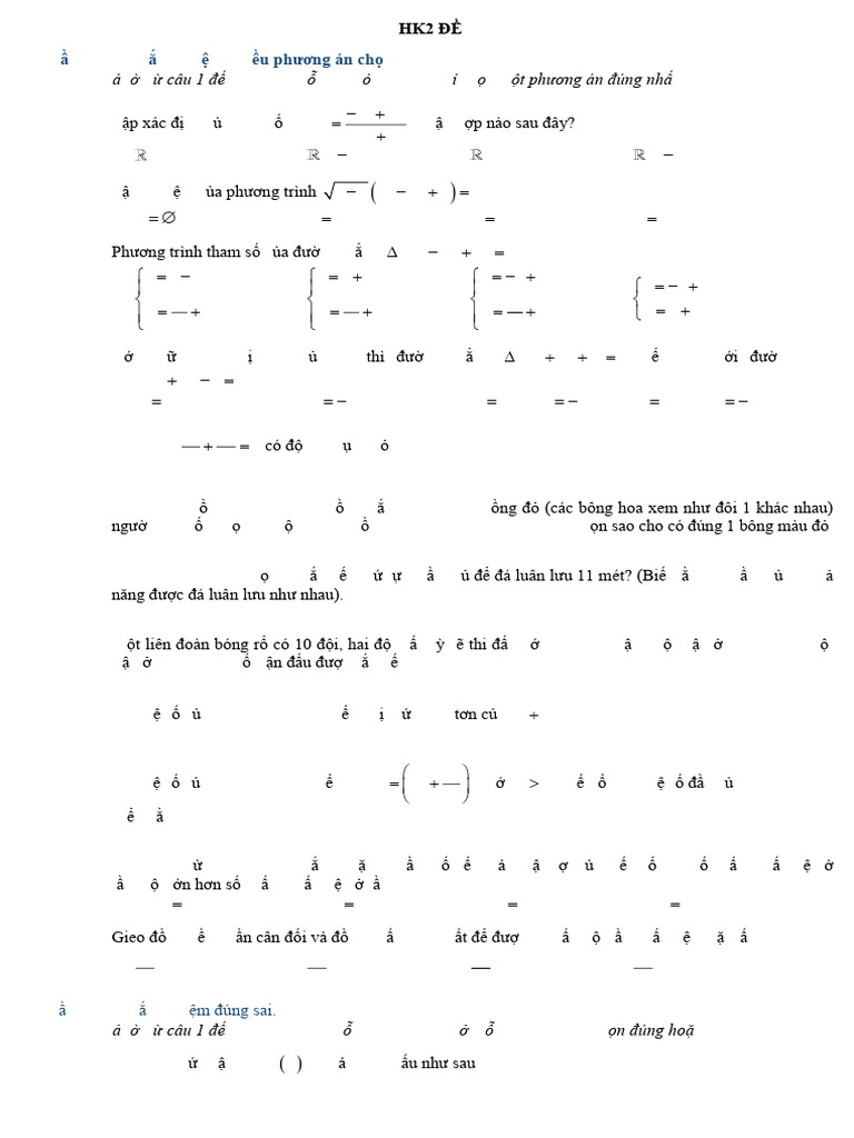 HK2 ĐỀ 6 | PDF