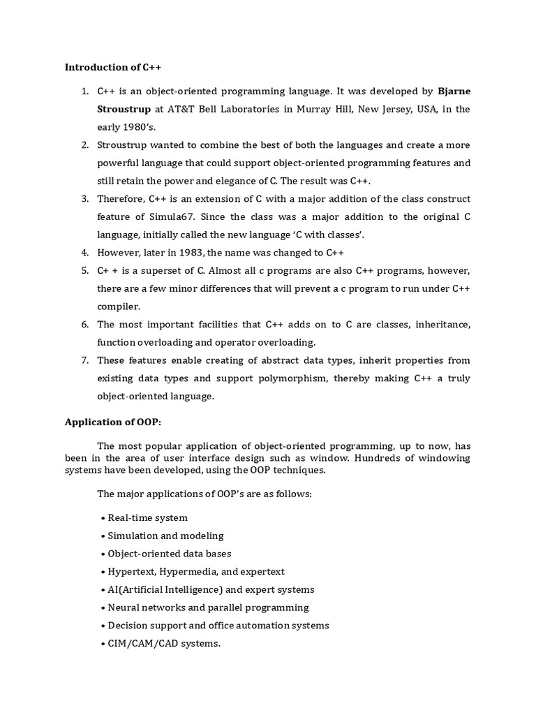 C++ II Sem 2020-21 Part-1 | PDF | Data Type | Boolean Data Type