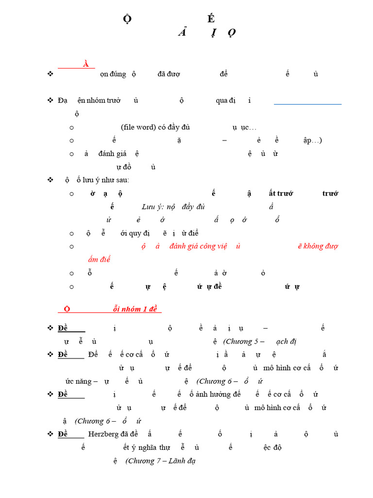 Nội dung thuyết trình nhóm - QTH | PDF