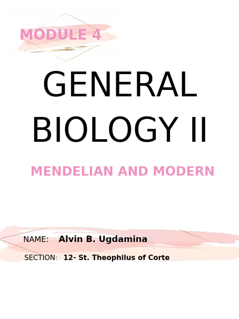 BIOLOGY-MODDD4444 | PDF | Genotype | Dominance (Genetics)