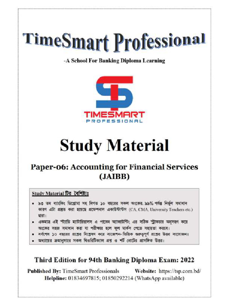 Handnote With 10-Years Question Solution For 94th Banking Diploma ...