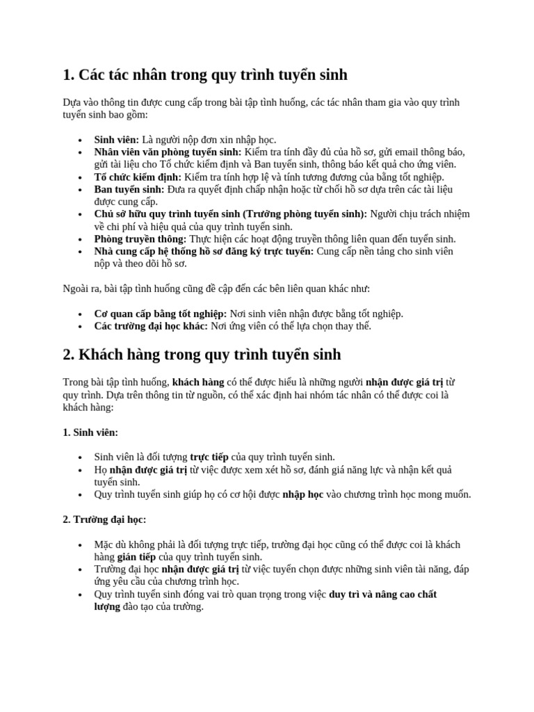 BT Tinh Huong | PDF