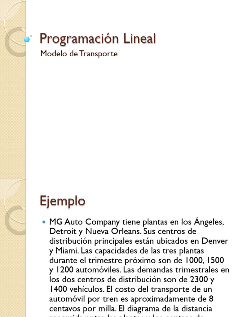 Programación Lineal-Transporte | PDF