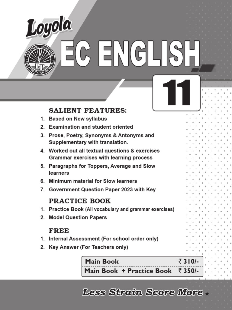 11th English EM EC Guide Sample Notes English Medium PDF Download | PDF ...