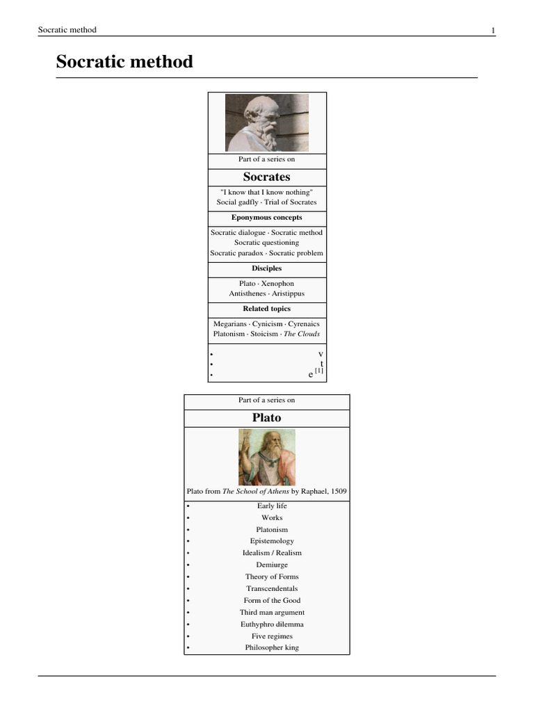Socratic Method | PDF | Socrates | Ancient Greek Philosophy