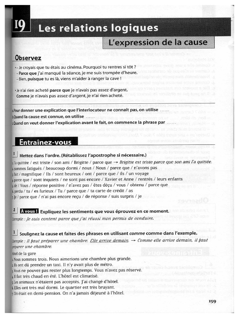 Relations Logiques | PDF