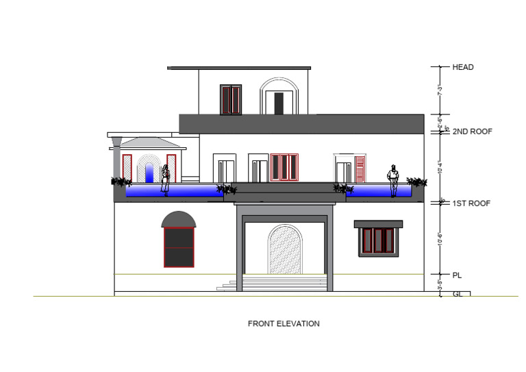 FRONT ELEV sachin p-Model | PDF