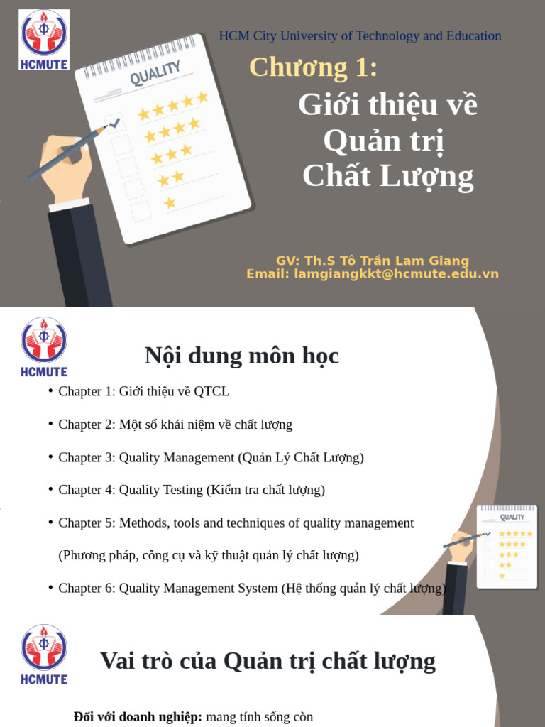 Chapter 1- Giới Thiệu Về QTCL | PDF