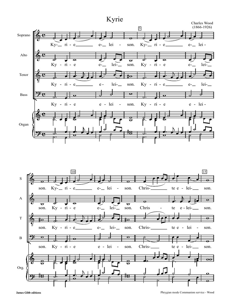 Short Communion Service in The Phrygian Mode | PDF