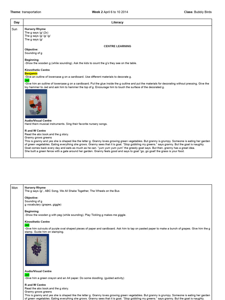 Transportation Activities for Kids | PDF