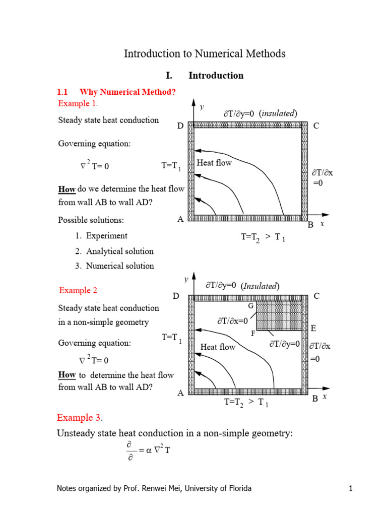 Ch1 Introduction To Numerical Methods | PDF | Heat | Heat Transfer