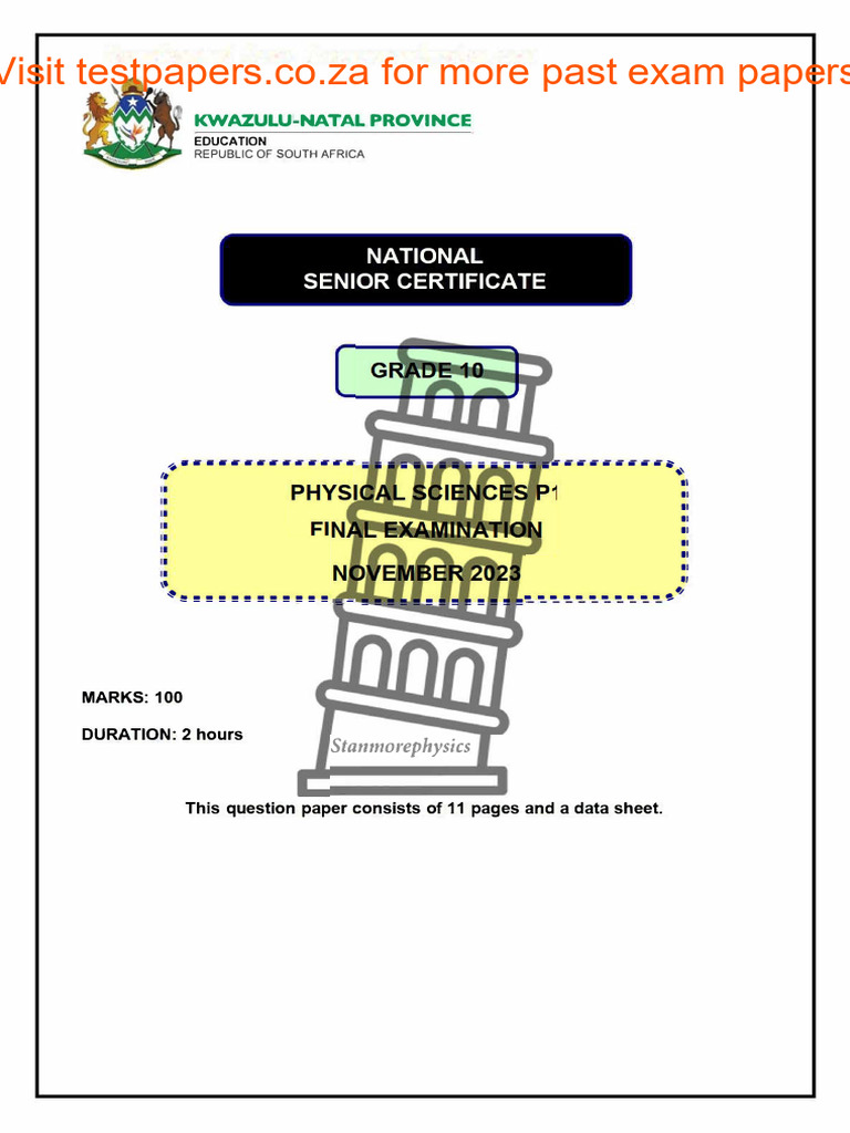 KZN National Senior Certificate Exam Paper | PDF