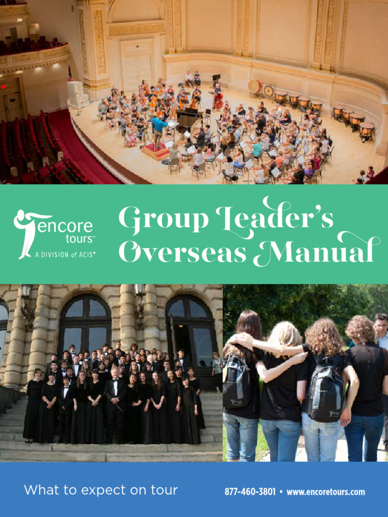 Group Leader's Guide for Encore Tours | PDF