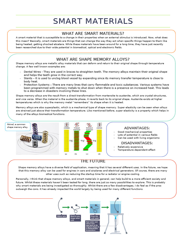 Shape Memory Alloys | PDF | Shape Memory Alloy | Physical Sciences