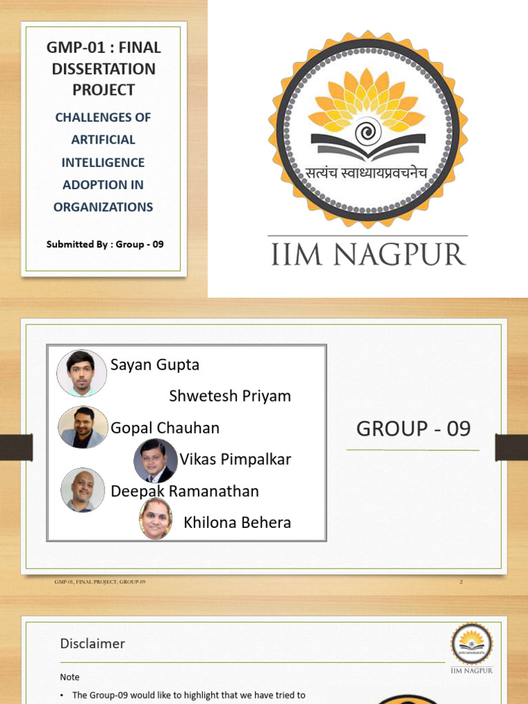 GMP-01_FINAL_PROJECT_GROUP-09_CHALLENGES IN AI ADOPTION_14Oct2022 | PDF | Artificial ...