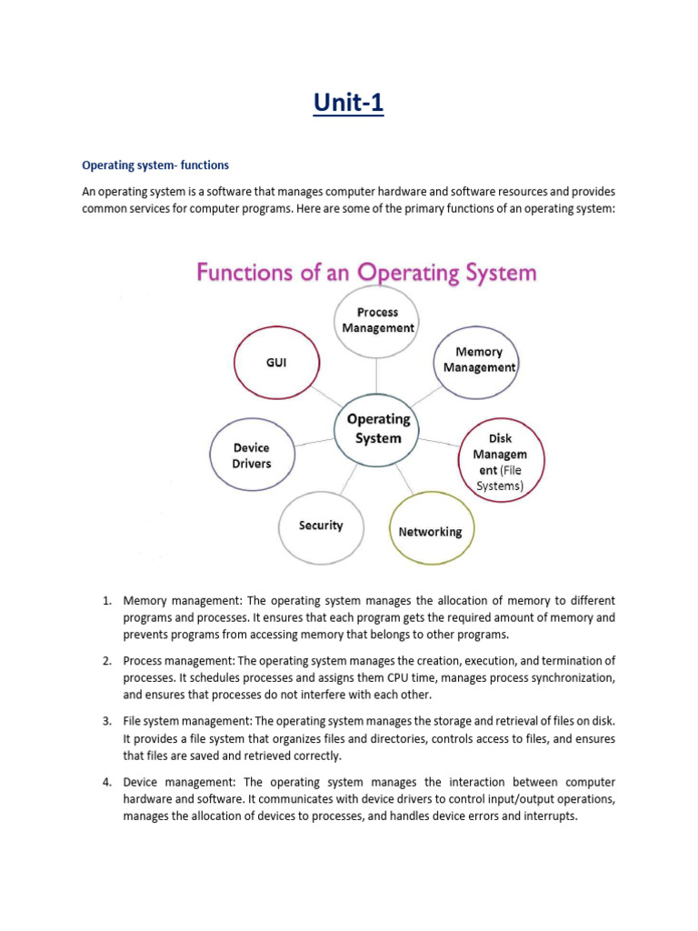 UNIT-1_ERTOS | PDF | Kernel (Operating System) | Operating System