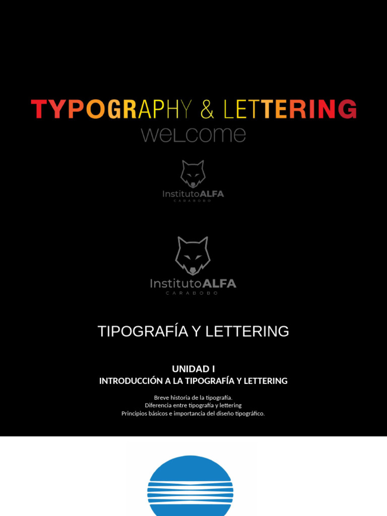 Unidad I_lettering_introducción a La Tipografia y Lettering | PDF ...