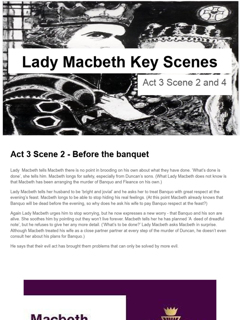 Lady Macbeth's Transformation in Act 3 | PDF | Macbeth