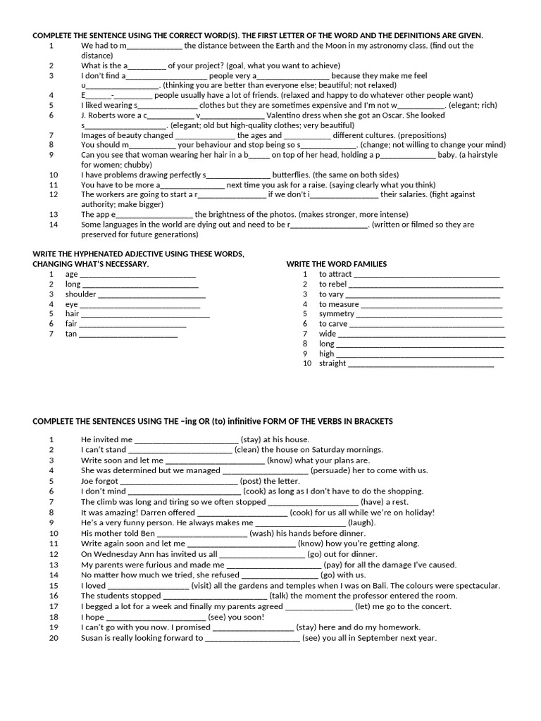 Unit 1 revision | PDF | Linguistics | Syntax