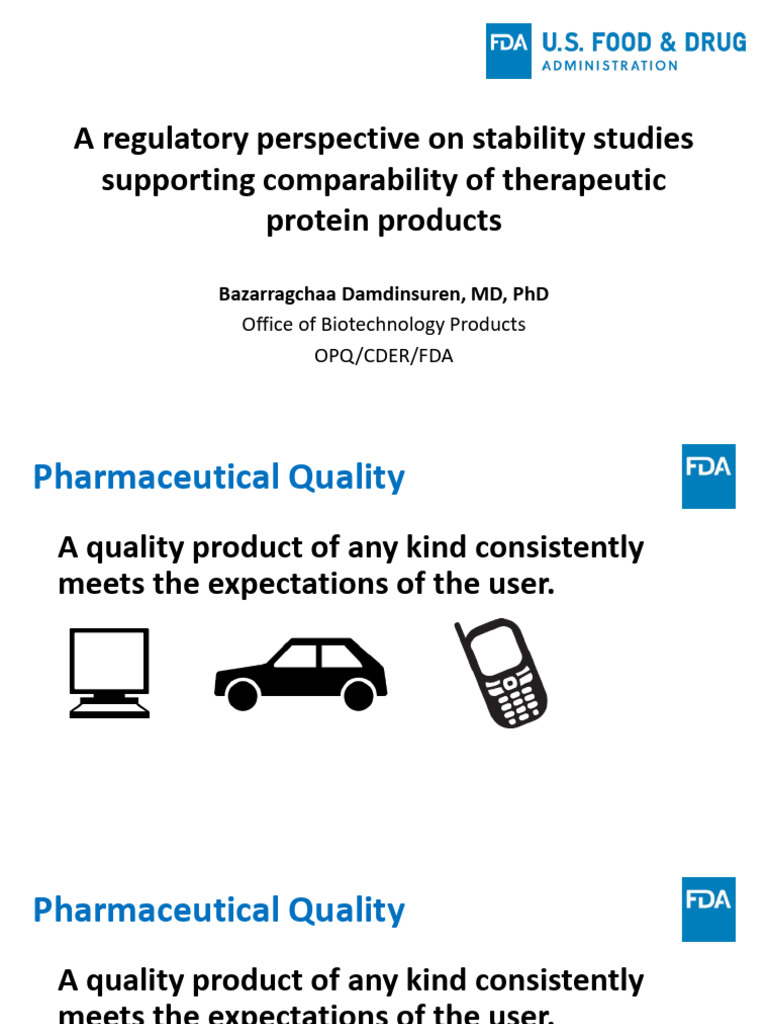 Stability Studies for Protein Product Comparability | PDF | Phases Of ...